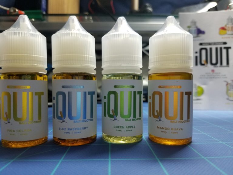 iQuit E-Juice Review - High Nic Salt Nic E-Liquid - VapePassion.com