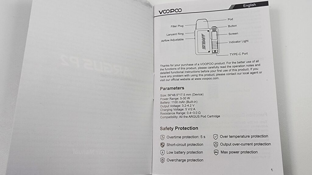 Review of the VOOPOO Argus P2 Pod Vape - VapePassion.com